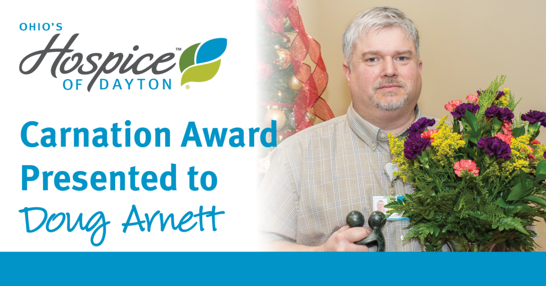 Doug Arnett Presented Carnation Award | Ohio's Hospice