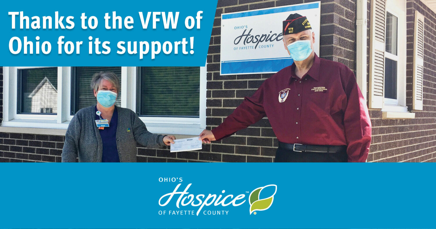 VFW of Ohio Awards Grant to Ohio’s Hospice of Fayette County