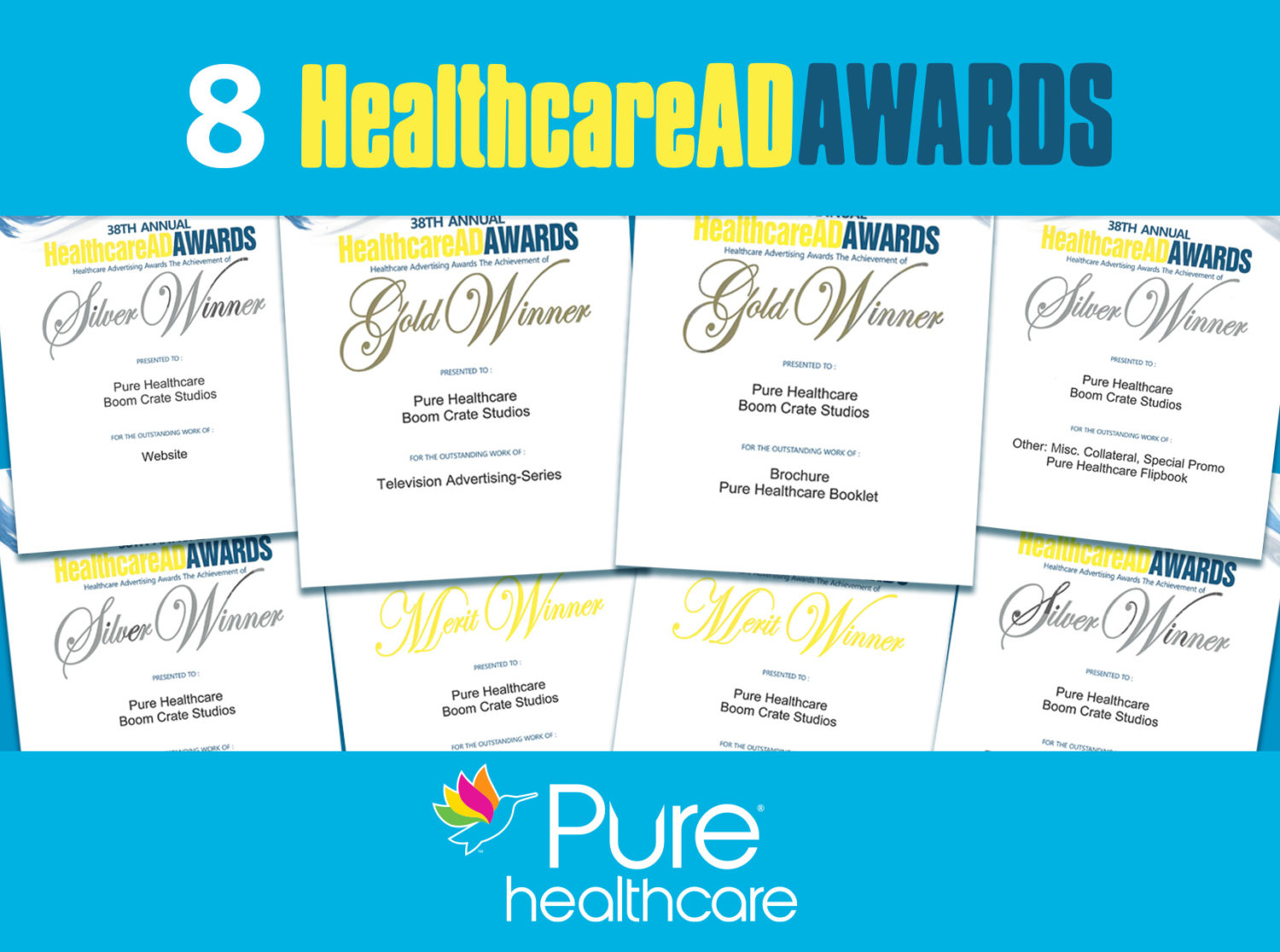 Healthcare Advertising Awards Recognizes Pure Healthcare Brand Launch