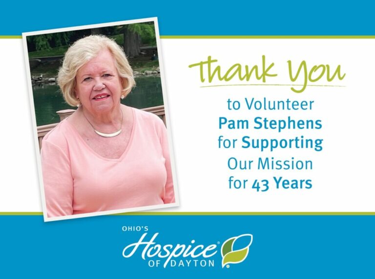 Volunteer Pam Stephens Celebrates 43 Years of Service to Ohio’s Hospice ...
