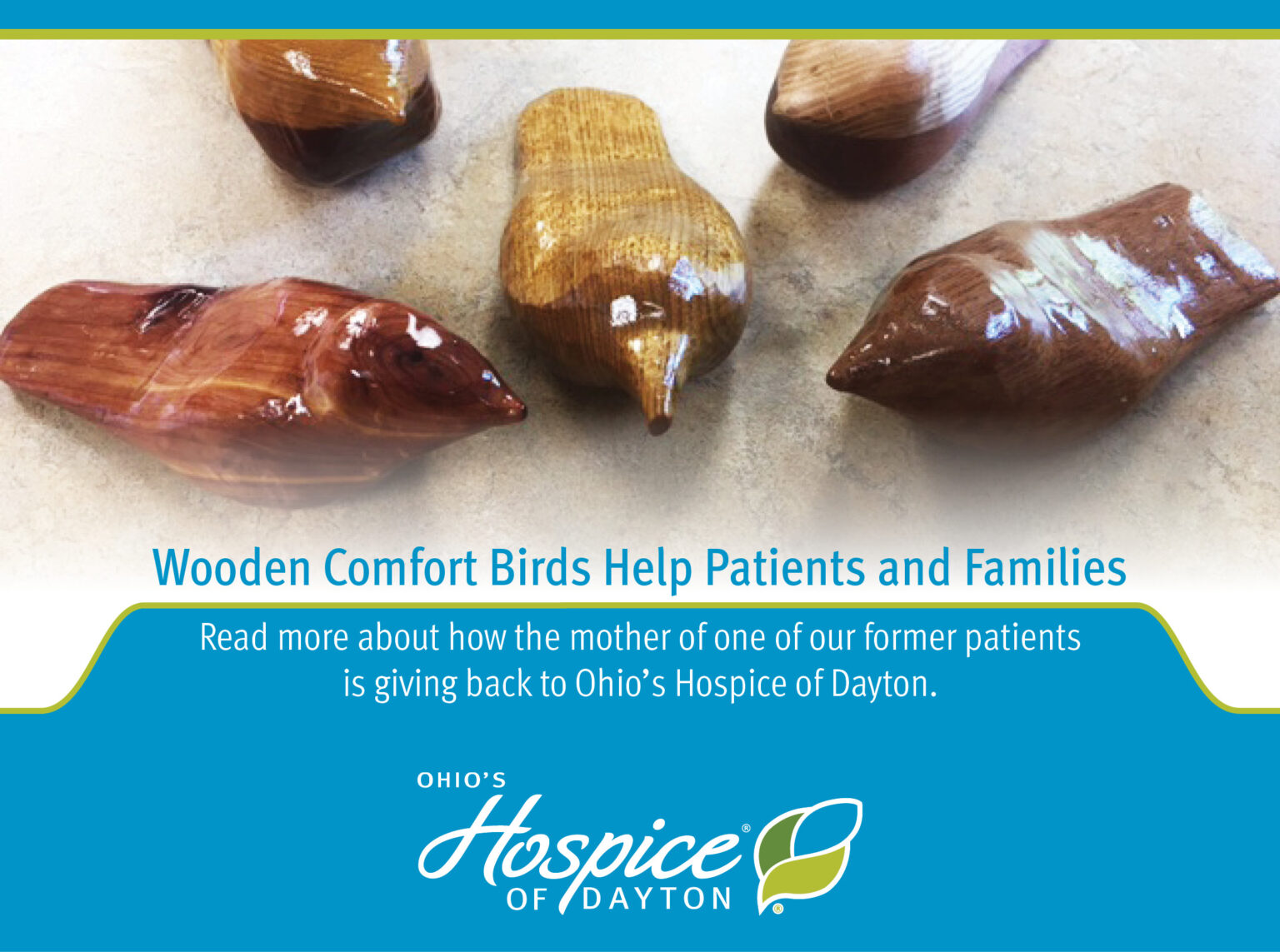 Mother Carves Wooden Comfort Birds for Patients and Families